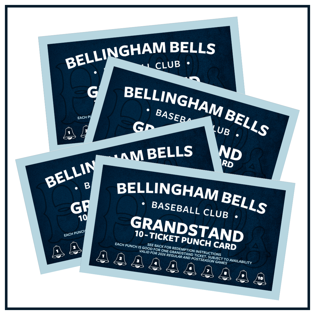 2026 Grandstand 10 Ticket Punch Card | Bellingham Bells Baseball