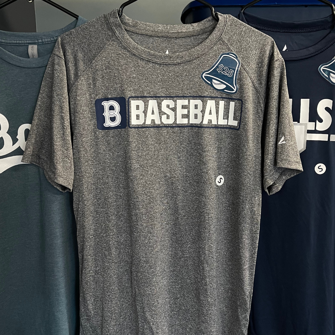 Dri-Fit Grey Short-Sleeve Player Top | Bellingham Bells Baseball